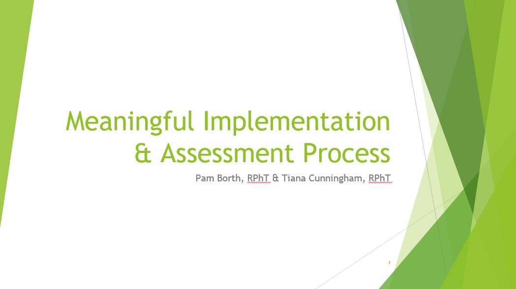 TTCE Webinar: Meaningful Implementation & Assessment Process - PTSA